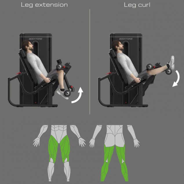 Bodytone Forza Dual Leg Ext / Leg Curl